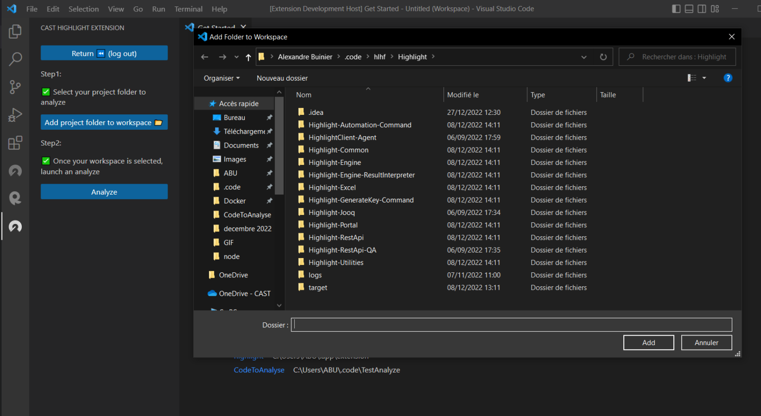 Installation instructions for the CAST Highlight SCA extension for Visual Studio Code - CAST ...